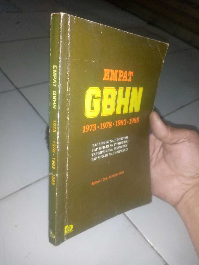 Buku EMPAT GBHN 1973 - 1978 - 1983 - 1988 Penerbit PT Bumi Aksara Tahun ...