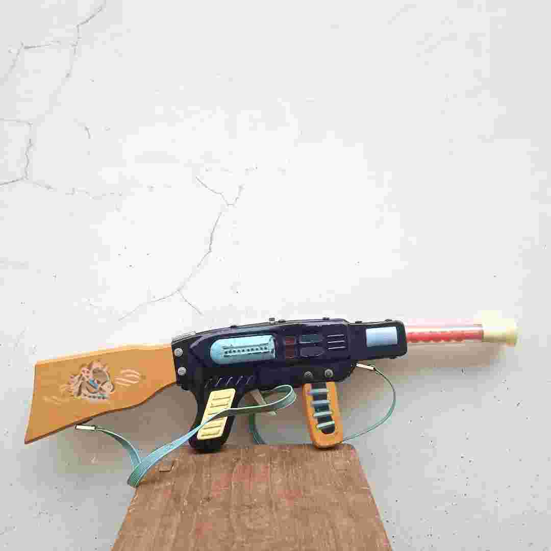 Barang Jadul Tin Tiys Burp Gun Senjata AK-47 Fungsi Normal Rare Antik